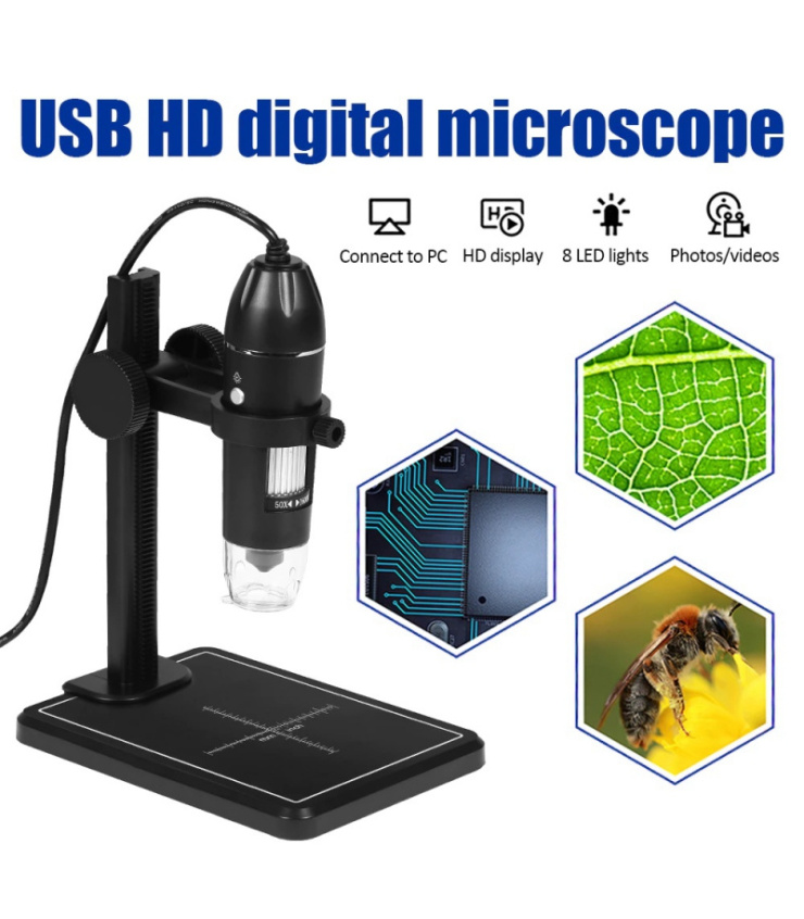 خرید و قیمت میکروسکوپ دیجیتال 1600X USB Digital Microscope پایه ثابت